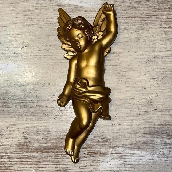 Unique Vintage | Accents | Vintage Miller Studio 968 Gold Cherub Angel ...